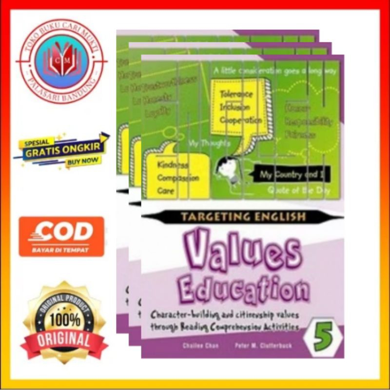 Jual BUKU TARGETING ENGLISH VALUES EDUCATION 5 BEKAS ORIGINAL | Shopee ...