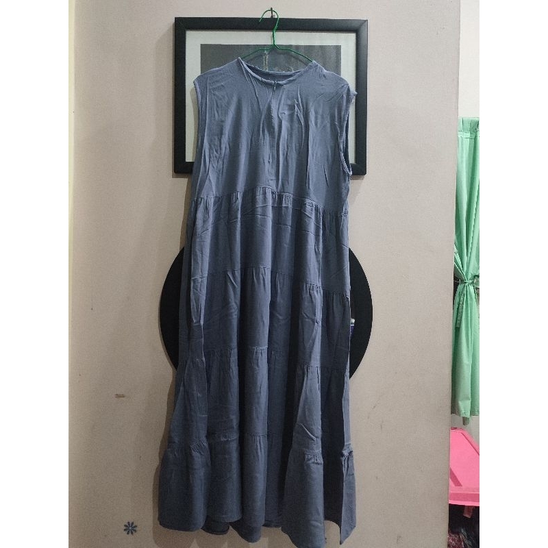 Jual Preloved; Fani House inner ruffle dress | Shopee Indonesia