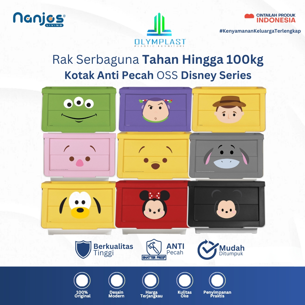 Jual Olymplast X Tsum Tsum Disney Series / OSS / Storage Solution ...