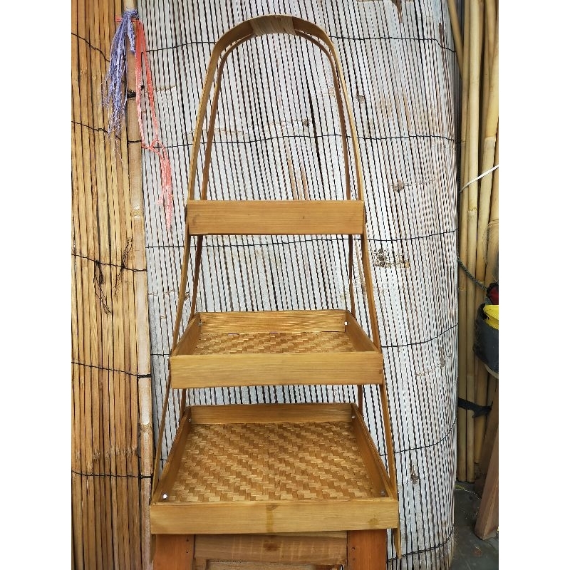 Jual Rak bambu - kerajinan rak bambu - rak bumbu - rak bambu kotak ...