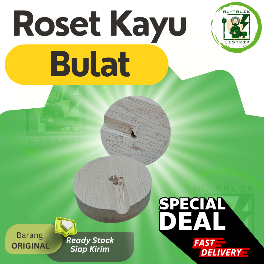 Jual Roset Kayu Tatakan Saklar Alas Fitting Fiting Lampu Listrik Model ...