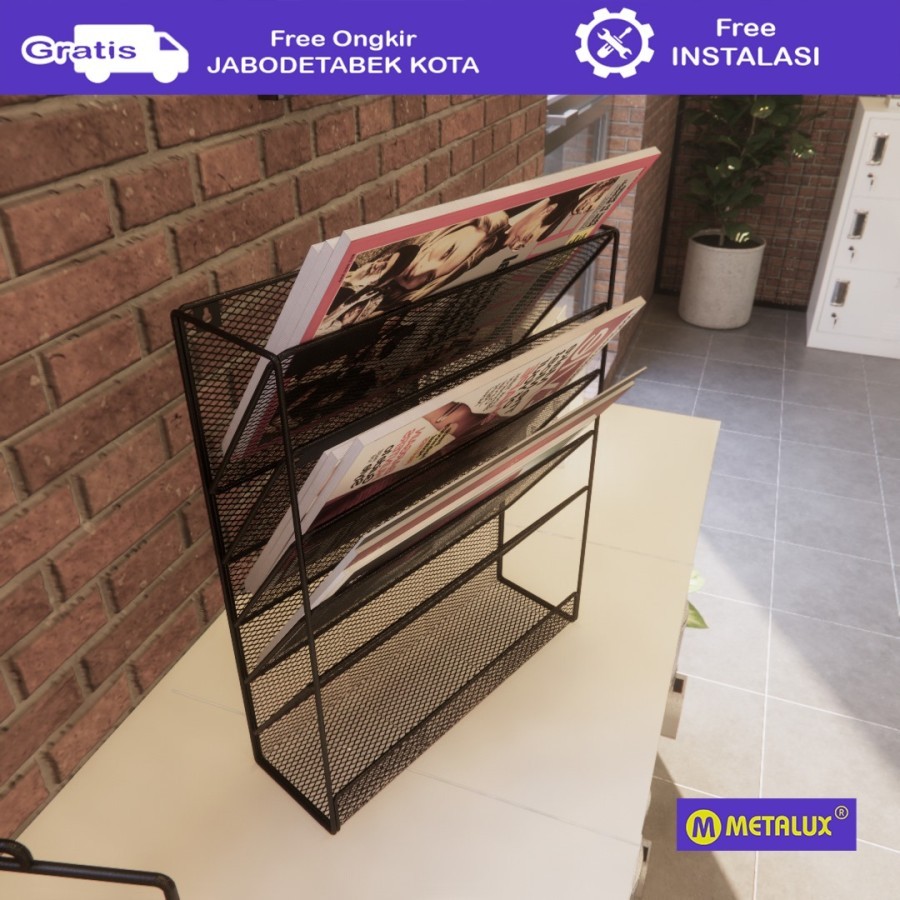 Jual METALUX TJURA - Rak Dokumen | File Rack | Document Shelf Organizer ...