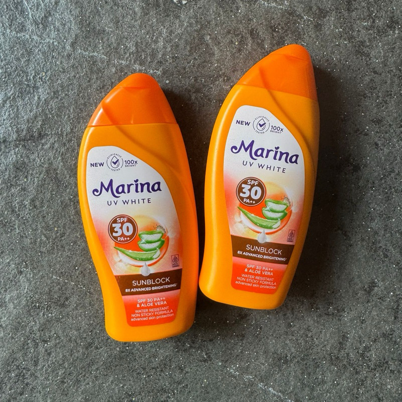 Jual Marina UV White Sunblock SPF 30 PA++ 85 ml | Shopee Indonesia