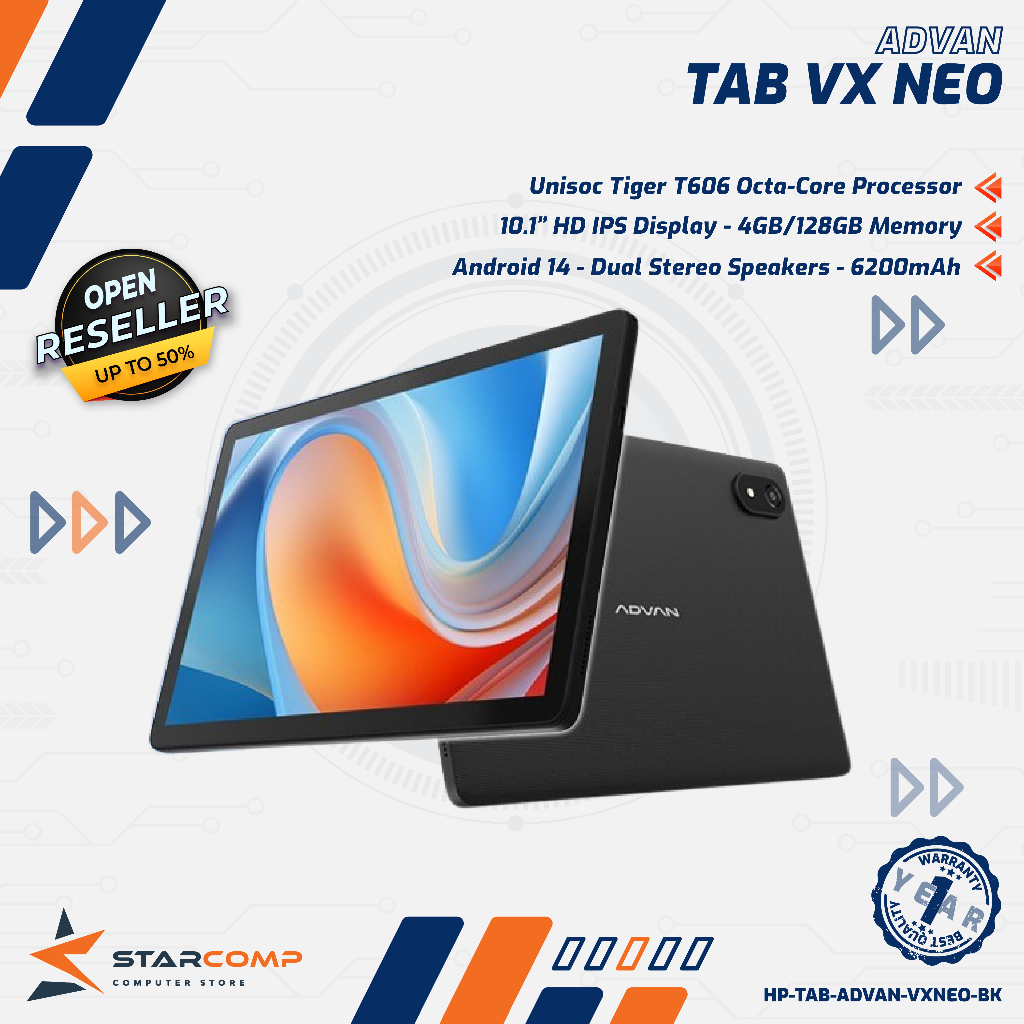 Jual Advan Tab VX Neo LTE 4/128 10.1" Inch Android 14 Garansi Resmi | Shopee Indonesia
