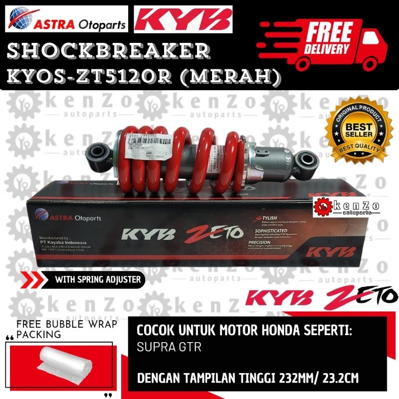 Jual [Original Produk] Monoshock Shockbreaker Belakang Motor Honda Supra Gtr 150 Kyb Zeto Zt5120 ...