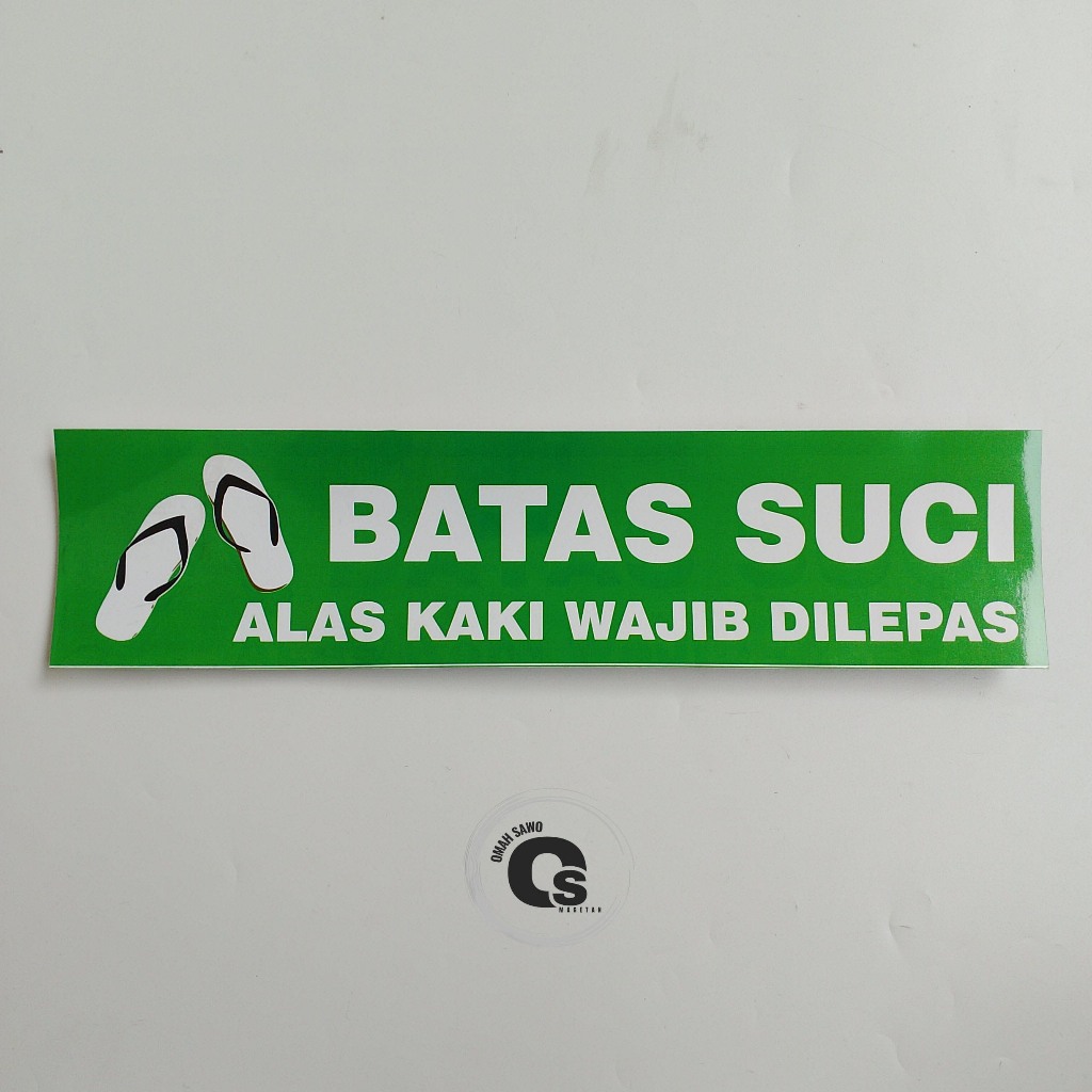 Jual Stiker Batas Suci - Alas Kaki Wajib Dilepas - Tempat Ibadah ...