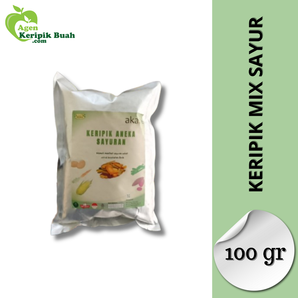 Jual KERIPIK SAYUR MIX 100gr/ Snack Sayuran Kering Dried Vegetables ...
