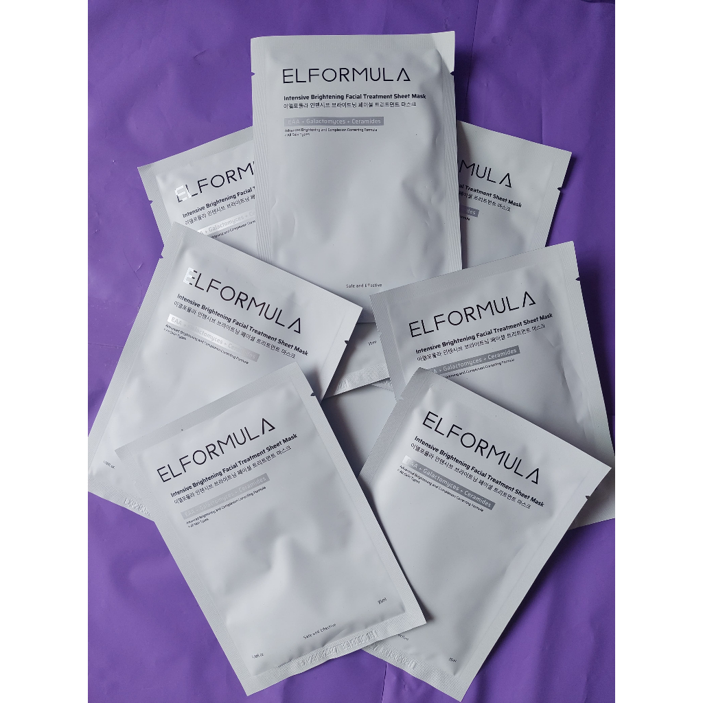 Jual (FREE GIFT) Elformula Intensive Brightening Facial Treatment Sheet ...