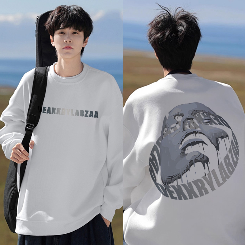 Jual PUERTO Sweater Pria Lengan Panjang Masked Man/Retro Style Switer ...