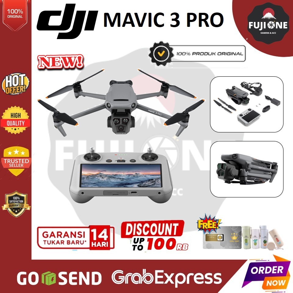 Jual DJI Mavic 3 Pro Drone with DJI RC Flagship Triple-Camera Drone ...