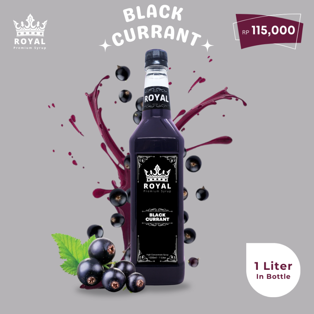 Jual Royal Black Currant Syrup - Sirup Kismis Hitam (Premium Quality ...