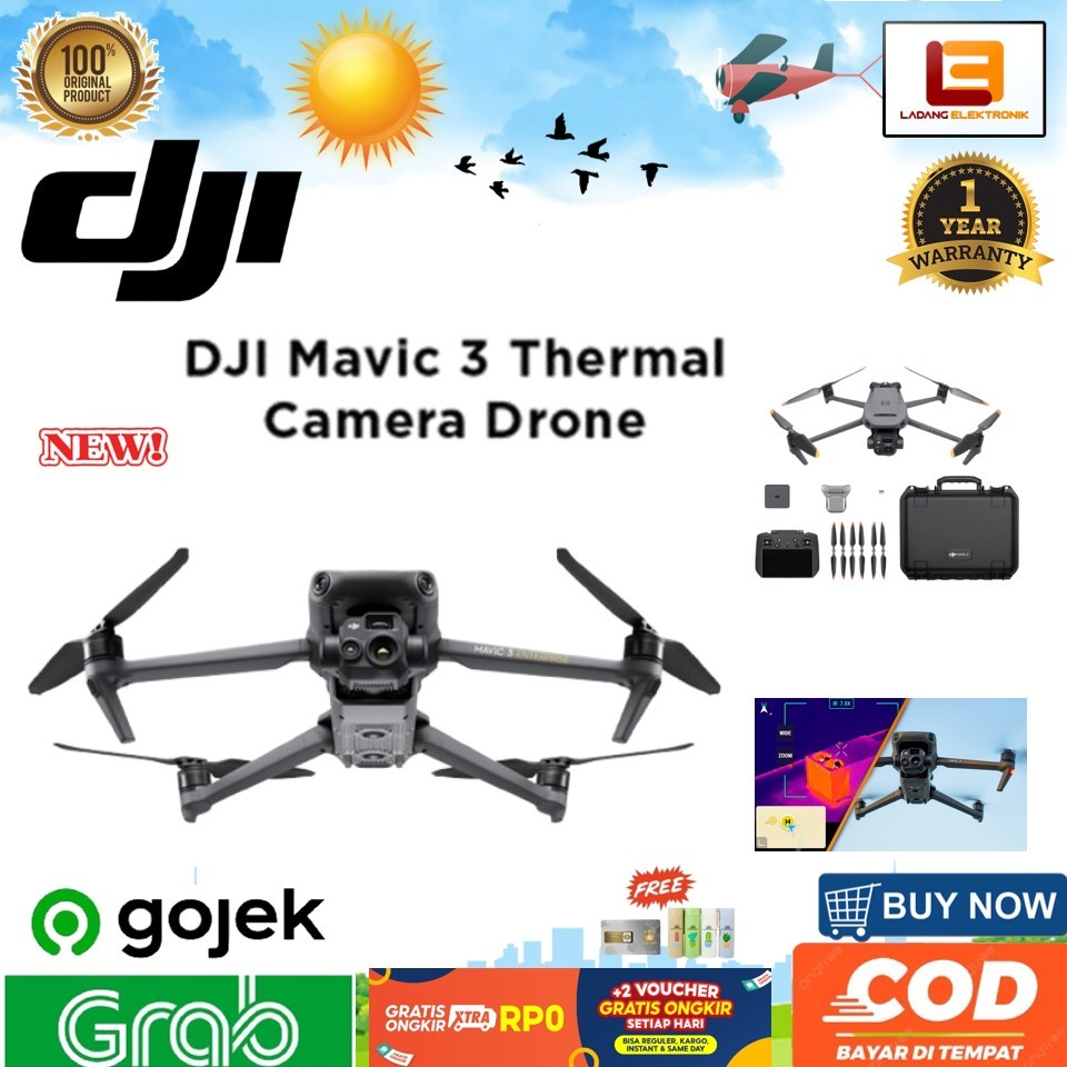Jual DJI Mavic 3 Thermal DJI Mavic 3T Drone Camera | Shopee Indonesia