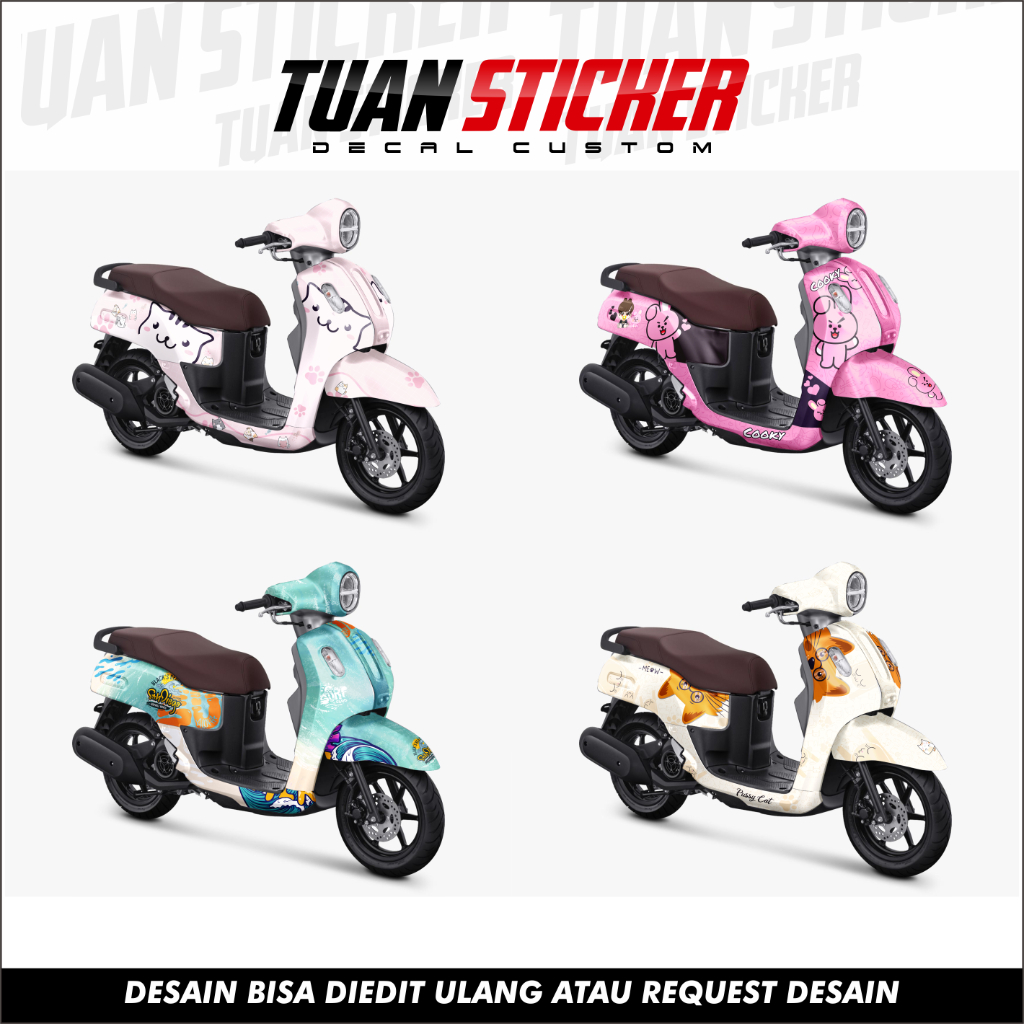 Jual Sticker Decal Stiker Striping Full Body Yamaha Fazzio Fazio Desain ...