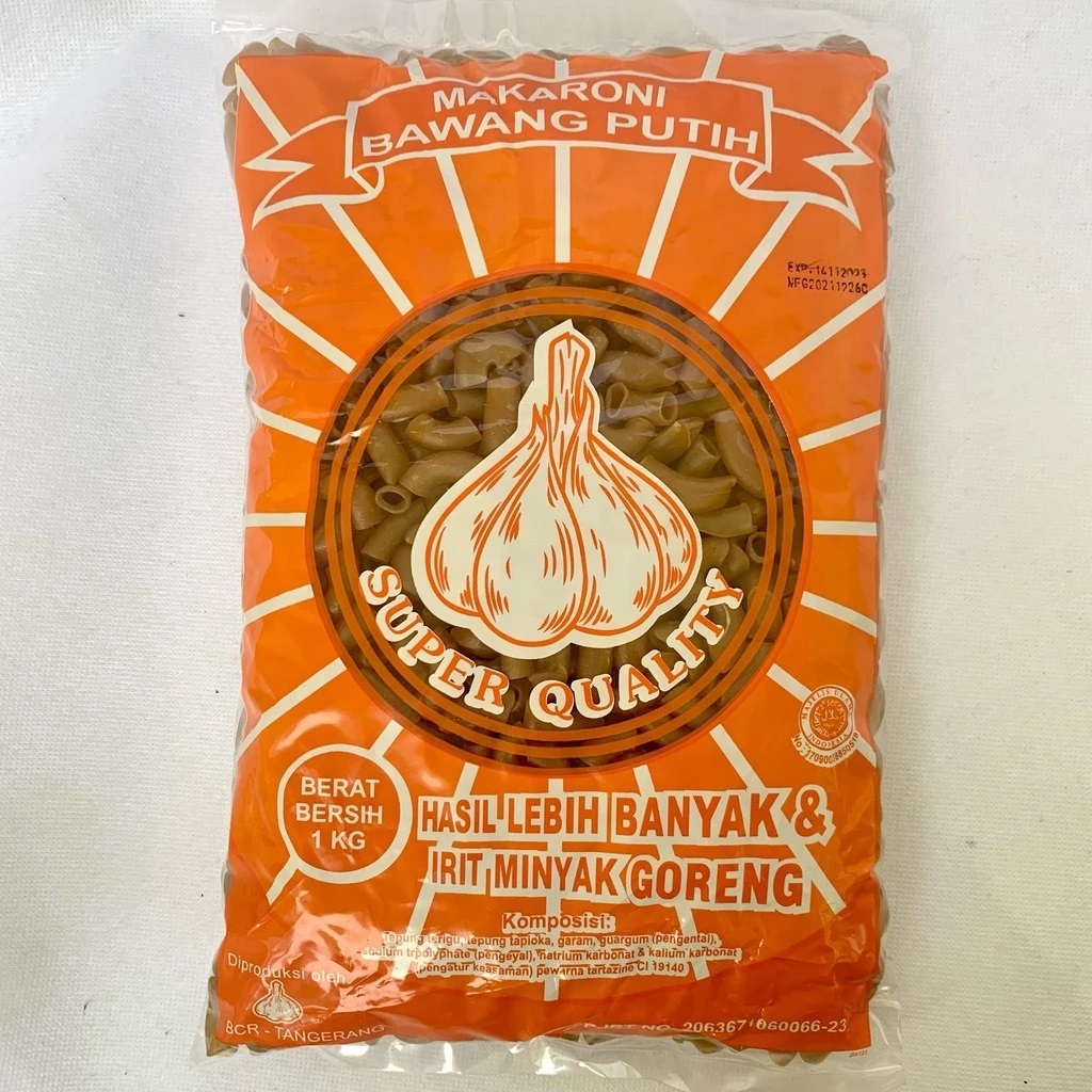 Jual Makaroni Goreng Mekar Cap Bawang Putih 1 Kg | Shopee Indonesia