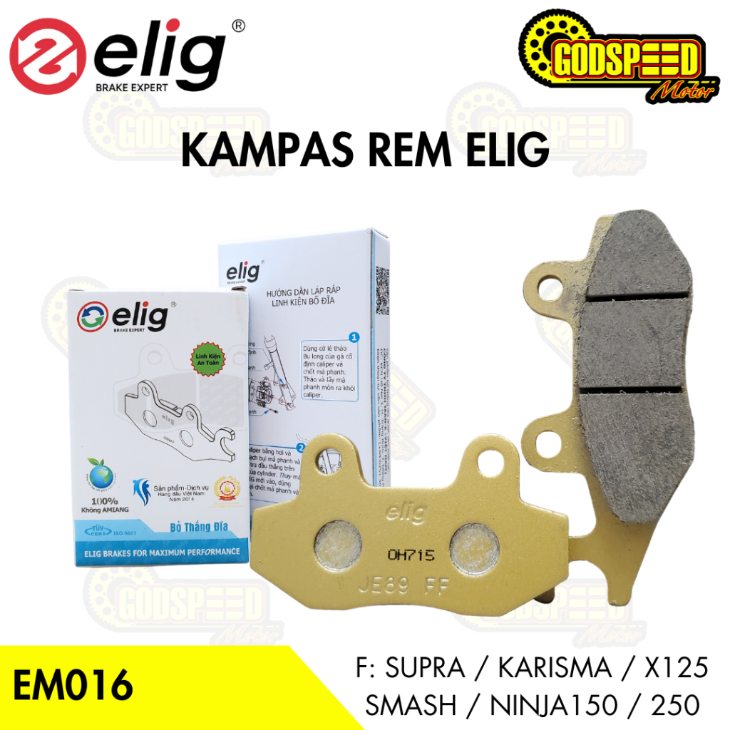 Jual ELIG KAMPAS REM DEPAN SUPRA X125 NINJA 150 NINJA 250 RR R SS SMASH KARISMA EM016 | Shopee ...