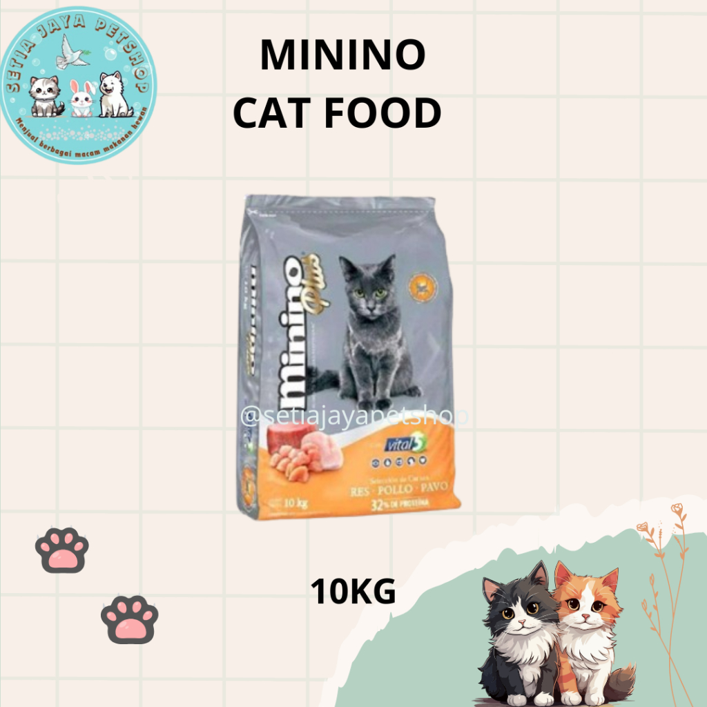 Jual MININO PLUS CAT 10KG / CAT FOOD | Shopee Indonesia