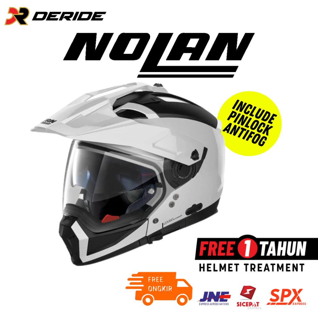 Jual Nolan N70-2 X Classic N-COM 006 Zhepyr White Helm Modular ...