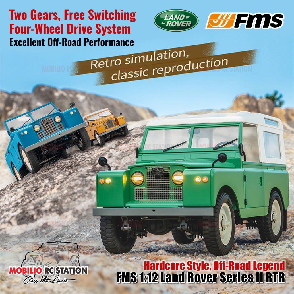 Jual FMS Land Rover Series II RTR Excellent Off-Road Performance RC 1/ ...
