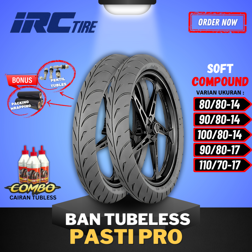 Jual [READY COD] BAN IRC SOFT COMPOUND FASTI PRO ( 80/80-14 / 90/80-14 ...