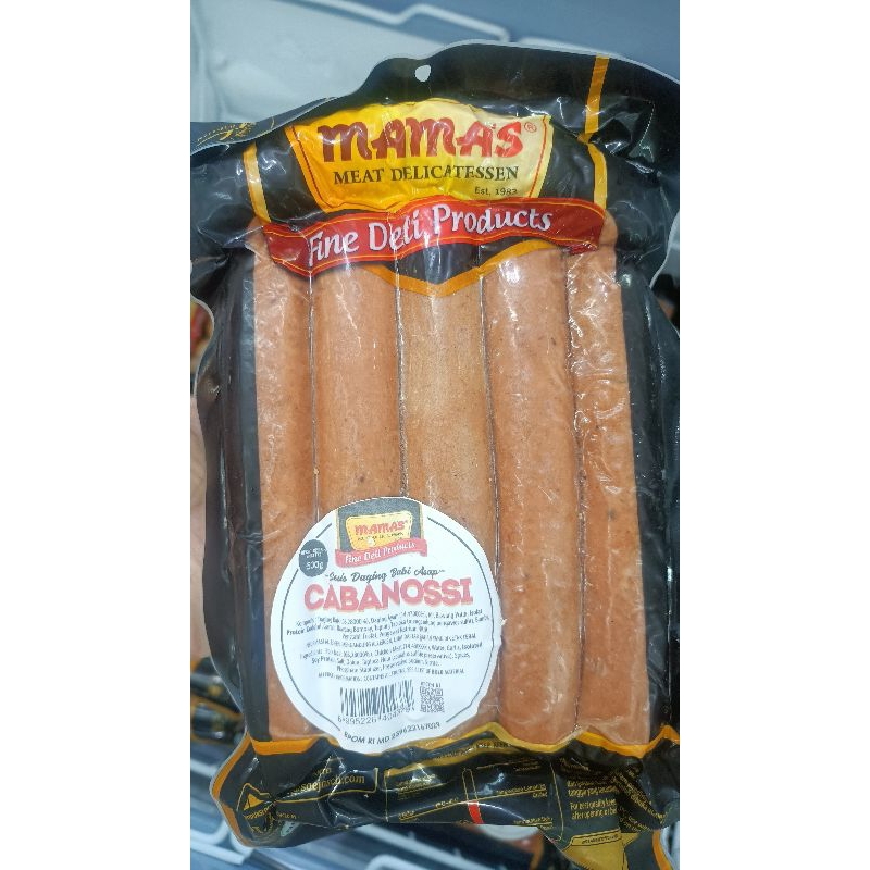 Jual Sosis Daging Babi Asap / Cabanossi Ssg 250 gr & 500 gr (Mamas - PT. Soejasch) | Shopee ...