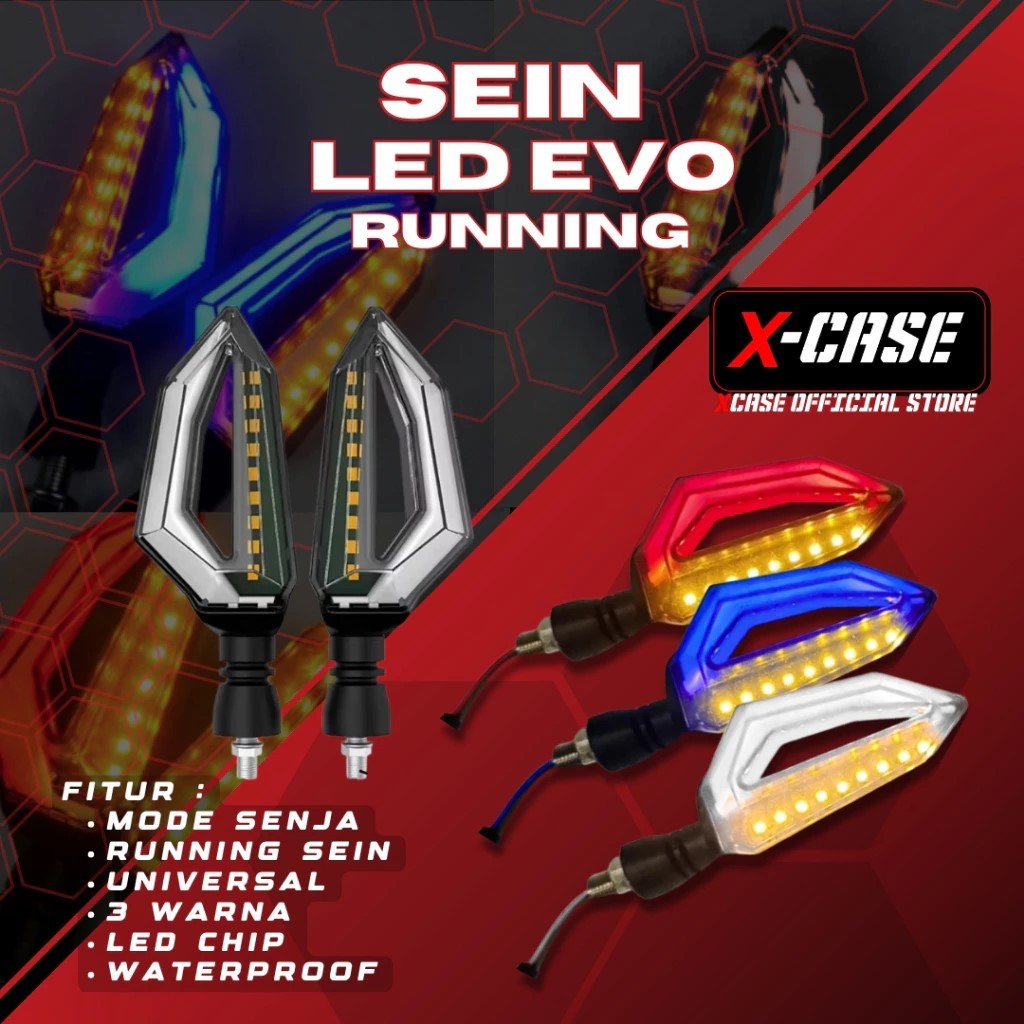 Jual X-Case LAMPU SEN LED EVO RUNNING AEROX CBR NINJA VIXION TIGER ...