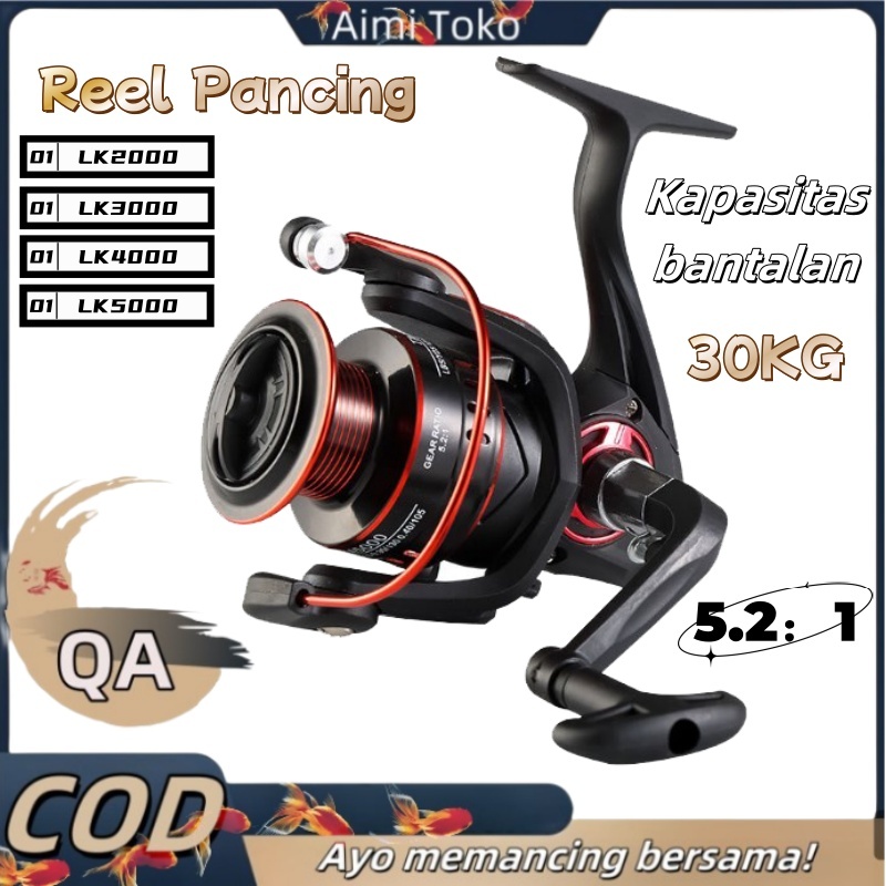 Jual AIMI Reel Pancing LK2000-5000 Putar Rell Rill Pancing Katrol ...