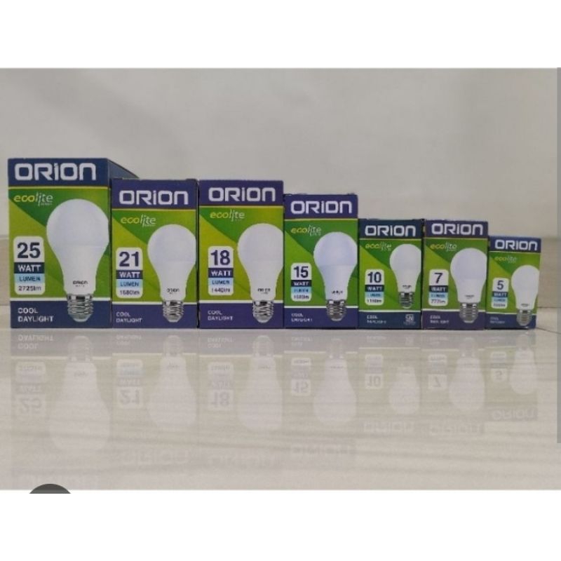 Jual paket 5pc lampu led orion ECOlite 10w/lampu garansi terang/ lampu ...