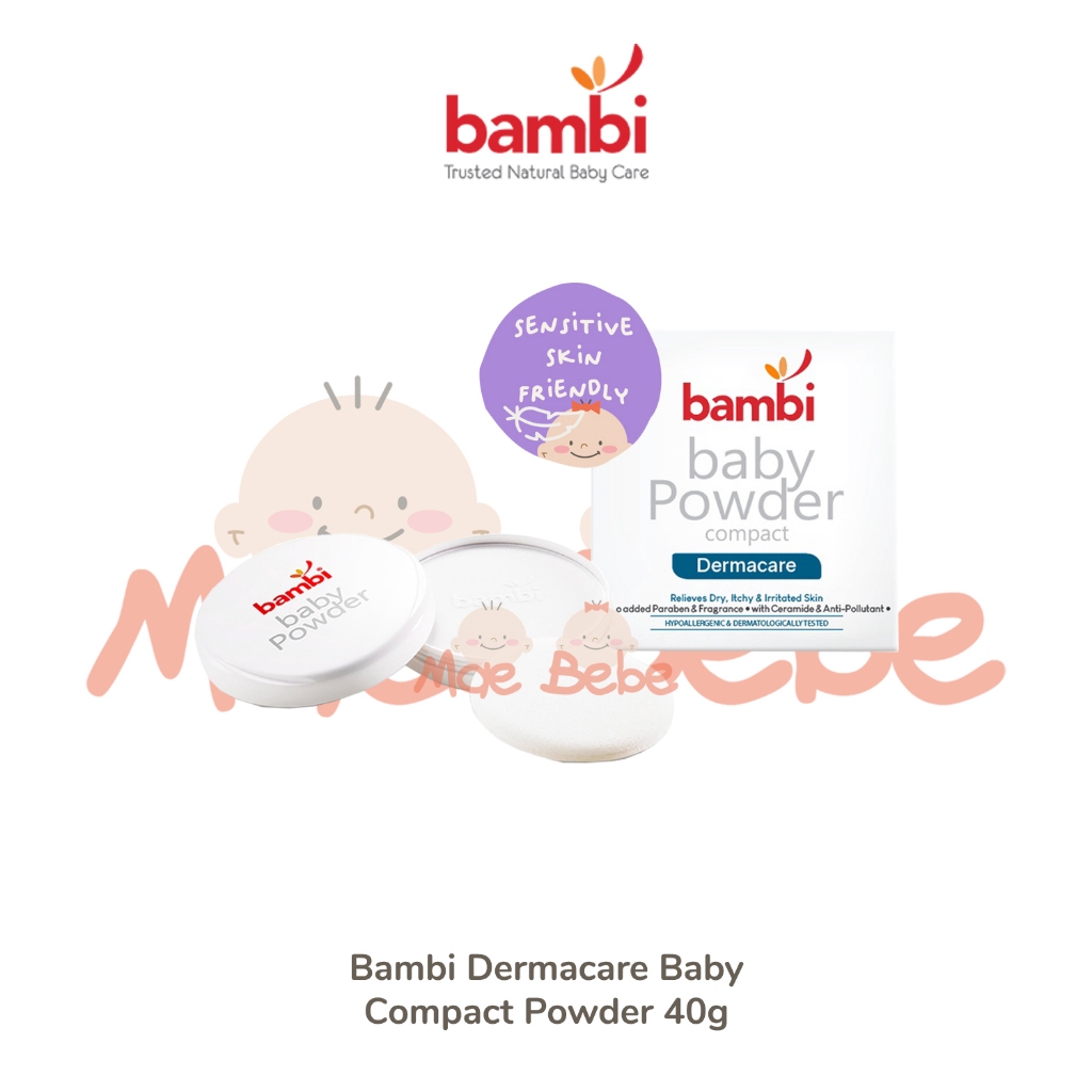 Jual Bambi Dermacare Baby Powder Compact Bedak Padat Kulit Bayi ...
