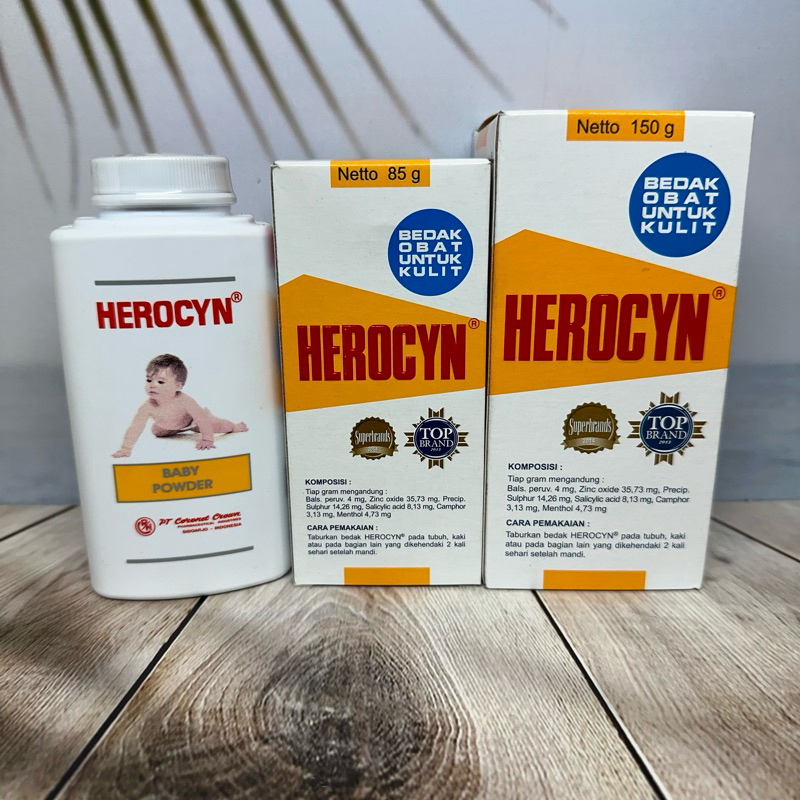 Jual ( BPOM ) BEDAK HEROCYN Bedak Gatal / Bedak Baby | Shopee Indonesia