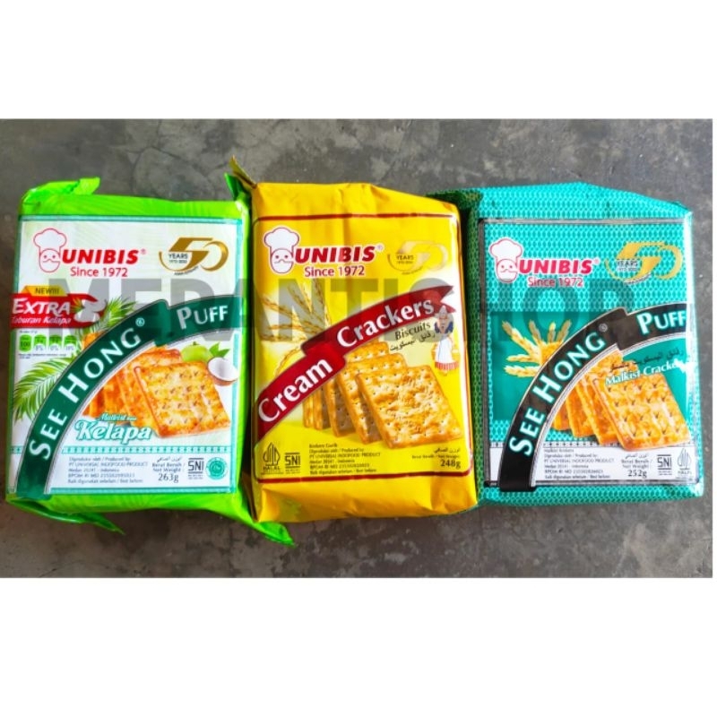 Jual Biskuit Unibis See Hong Puff Cracker / Biscuit Malkist Cracker ...