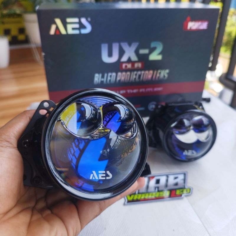 Jual BILED PROJECTOR LENS DLB AES UX-2 BLUE LENS 3 INCH DOUBLE LASER 75 ...