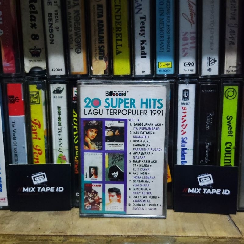 Jual Kaset Pita - 20 Super Hits Lagu Terpopuler 1991 - Radio Tape - Kaset - Radio - Pemutar ...