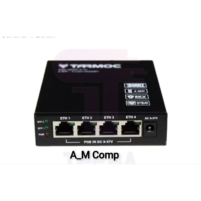 Jual Tarmoc TMC-2S4G-P-V1 Media Converter 2 SFP - 4 LAN Gigabit ...