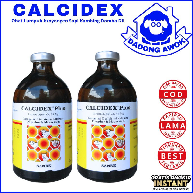 Jual obat lumpuh (broyongen) CALCIDEX PLUS 100 ml - Sapi Kambing DOMBA ...