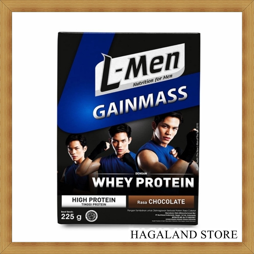 Jual L-MEN Gain Mass Gainmass Chocolate Cokat Whey Protein 225 g ...