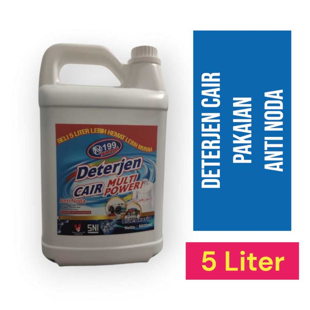 Jual N199 CLEAN Deterjen cair multi power 5 liter | Shopee Indonesia