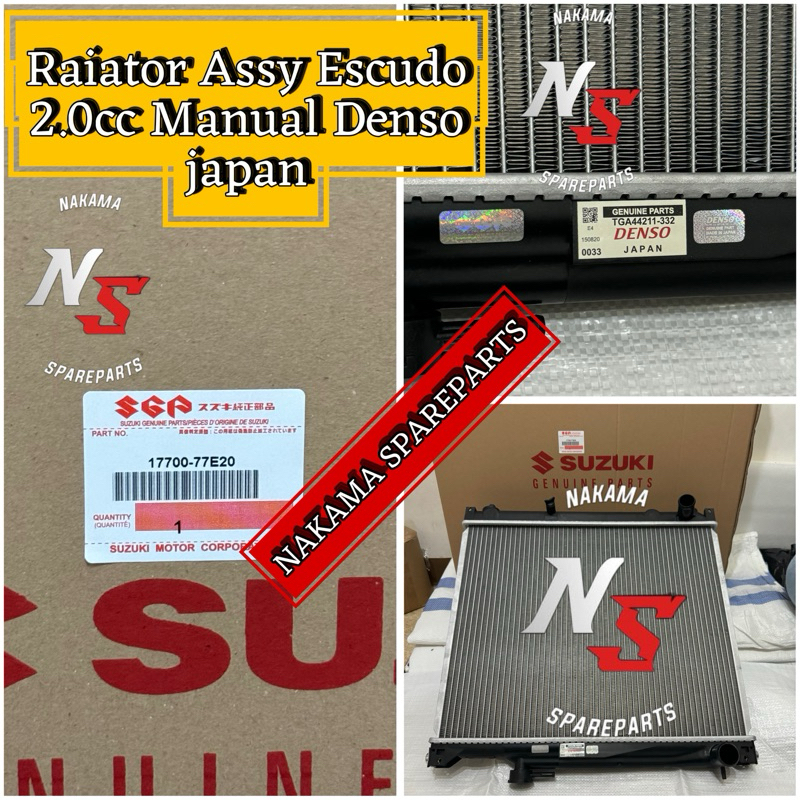 Jual Radiator Assy Suzuki Escudo 2.0cc Manual Merk Denso Japan | Shopee ...