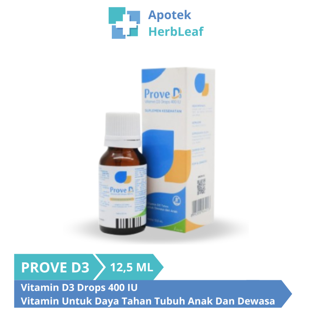 Jual Prove D3 Drop Original - Vitamin D3 400 IU Tetes 12.5 ml untuk ...