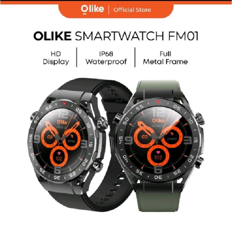 Jual Smartwatch Olike Atlas FM01 Tahan Air IP68 Dan 100+ Mode Olahraga | Shopee Indonesia