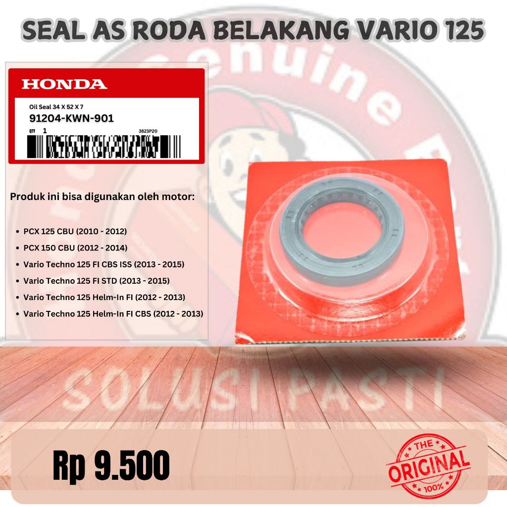 Jual Seal Oil Seal Seal As Roda Belakang Seal 34 X 52 X 7– Vario 125 ...