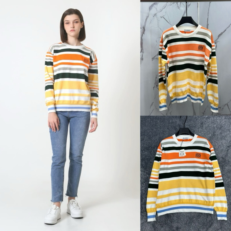 Jual Sweater Rajut Salur Low - 9880 | Shopee Indonesia