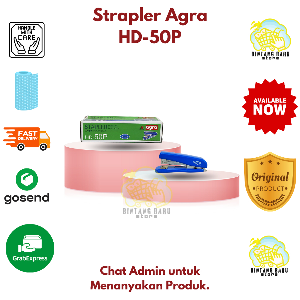 Jual AGRA - STRAPLER HD-50P - STRAPLER BESAR DAN MURAH | Shopee Indonesia