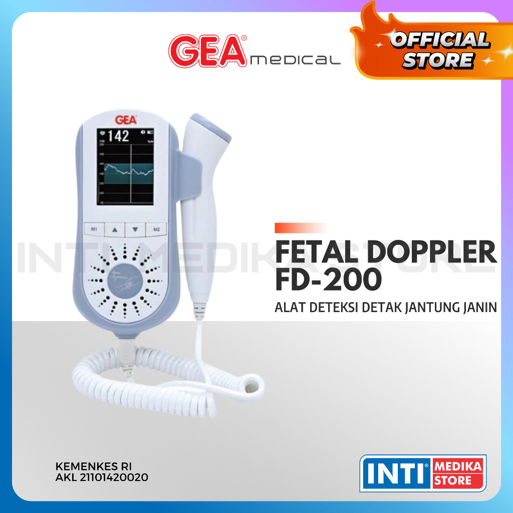 Jual GEA - Fetal Doppler Sound with LARGE TFT Display 2in1 Mode GRAFIK ...