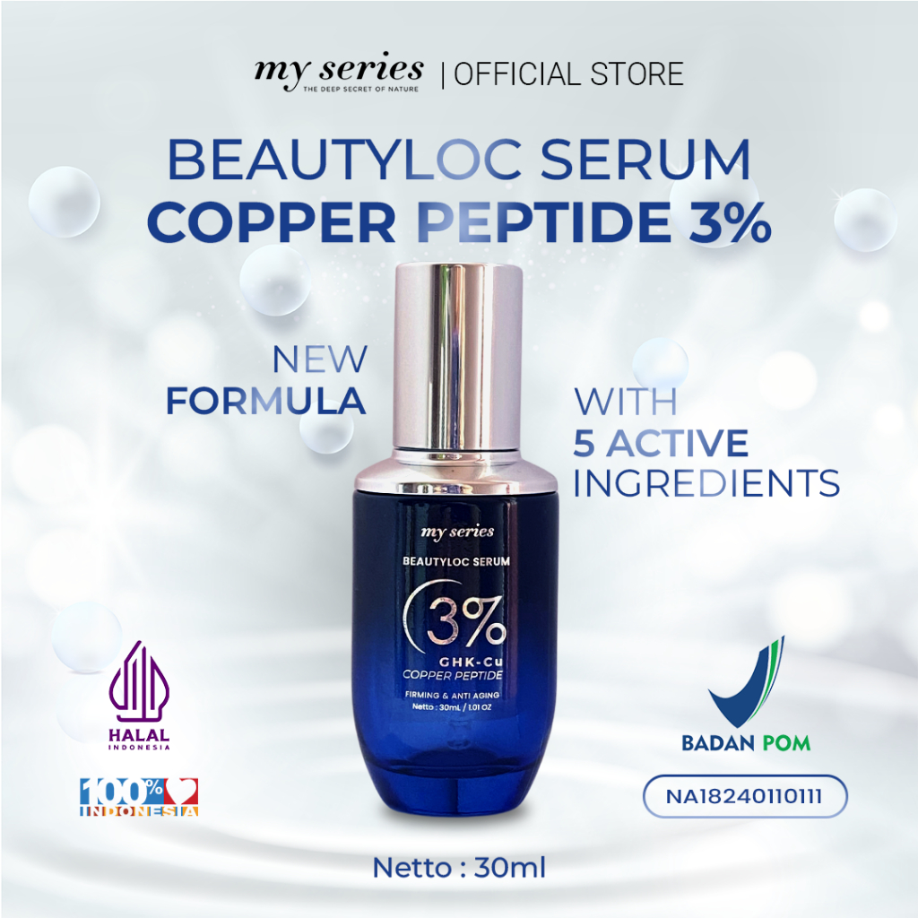 Jual MY SERIES BEAUTYLOC SERUM 3% GHK-CU COPPER PEPTIDE NEW FORMULA ...