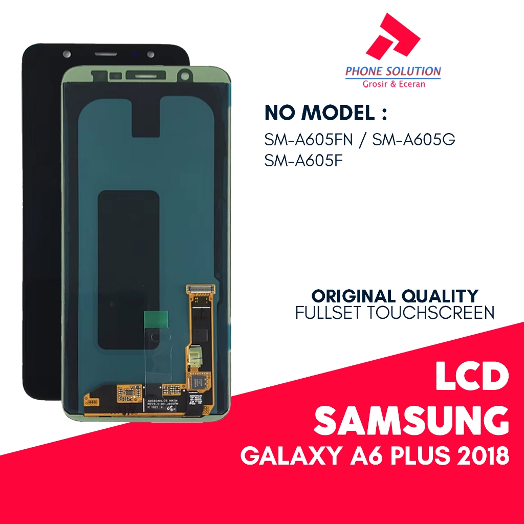 Jual LCD Samsung A6 Plus 2018 / A605 - Fullset Touchscreen ORIGINAL - Garansi 1 Bulan | Shopee ...