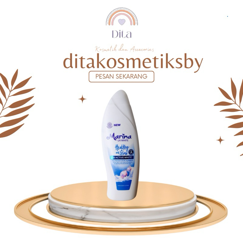 Jual Marina Body lotion 460ml biru Health and Glow | Shopee Indonesia