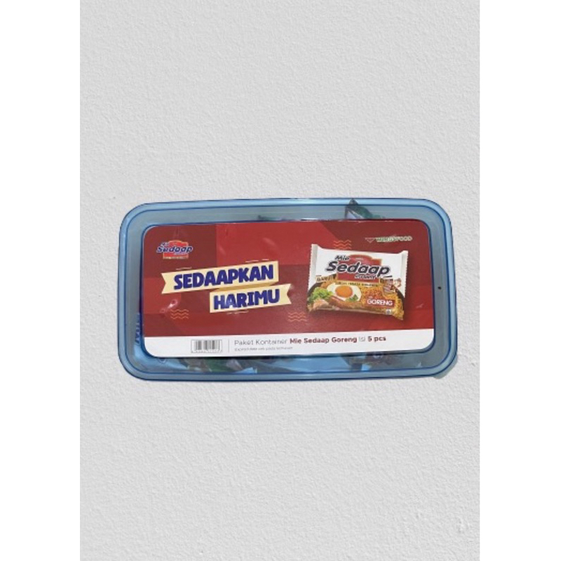 Jual Mie Sedaap Goreng / Bonus Tupperware Tebal / 1 Pak / 5 Pcs ...