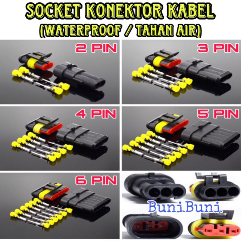 Jual SOCKET KONEKTOR KABEL KOMPLIT SKUN TANPA KABEL / SOKET SAMBUNGAN ...
