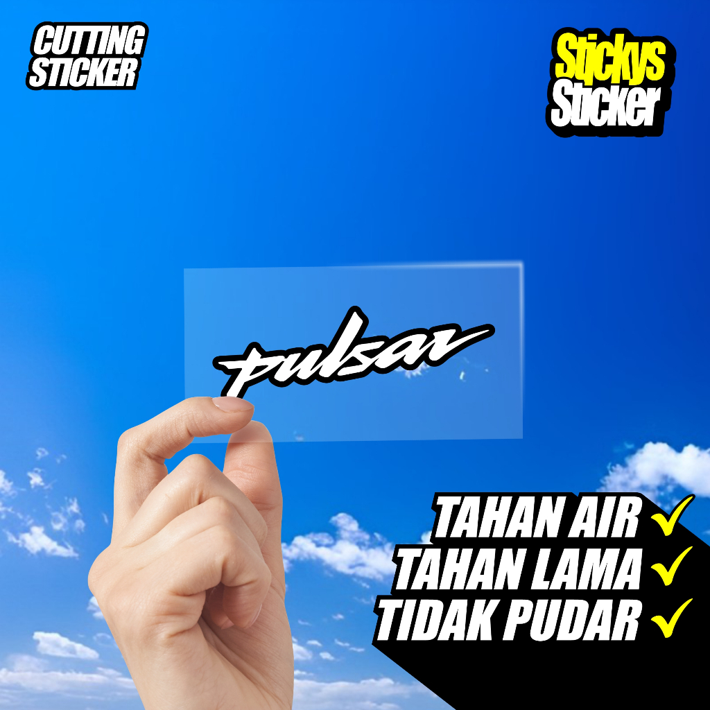 Jual Sticker logo Pulsar cutting sticker pulsar 5 pilihan warna dan ...
