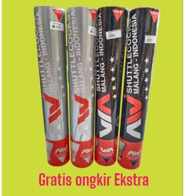 Jual Shuttlecock / Bola Badminton / Bola Raket AW hitam dan AW Silver ...